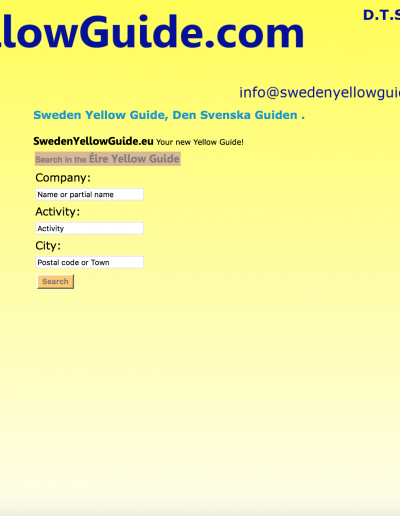 Sweden Yellow Guide - Förenade Bolag